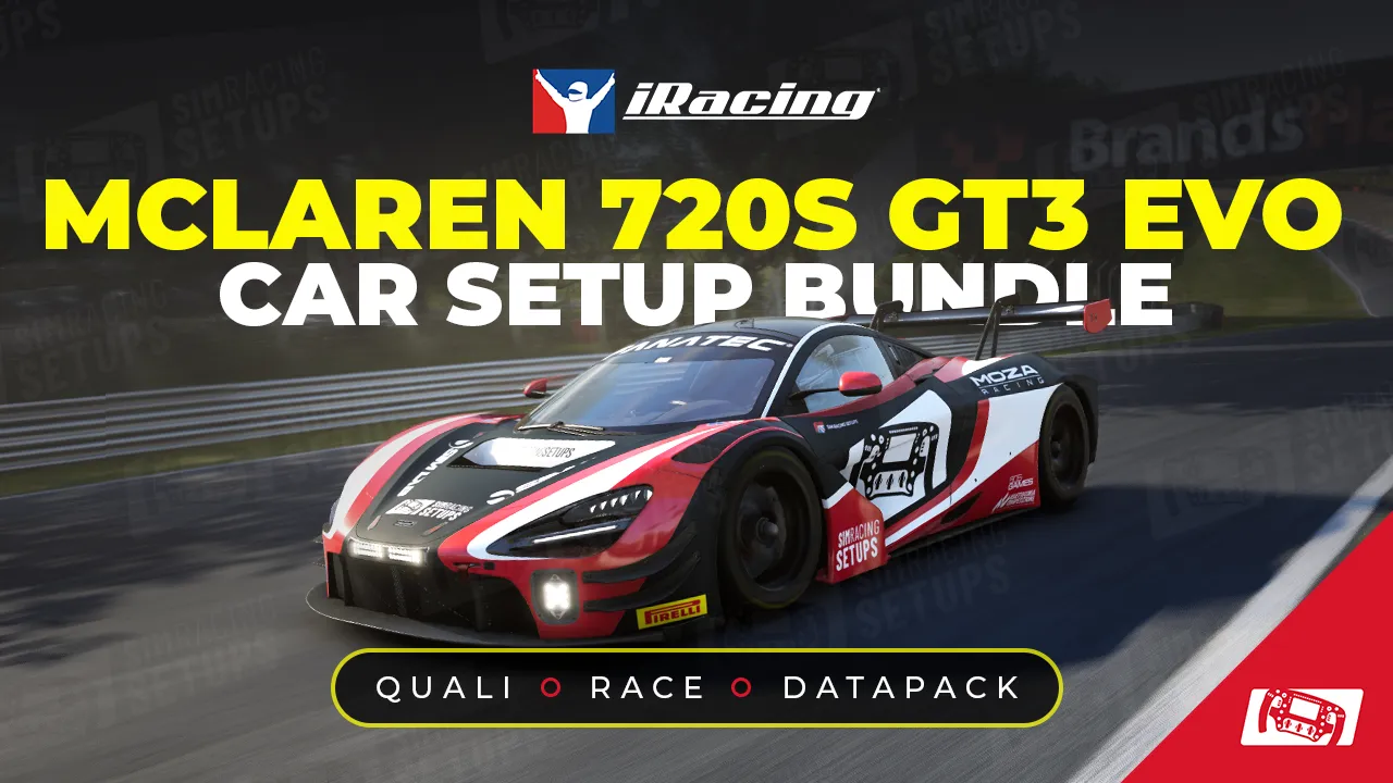iRacing McLaren 720S GT3 Evo Car Setup Bundle